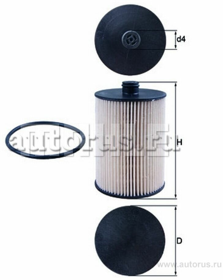 Фильтр топливный VOLVO S60 S80 V70 XC70 XC90 2.4D5 2001- KNECHT/MAHLE KX226D