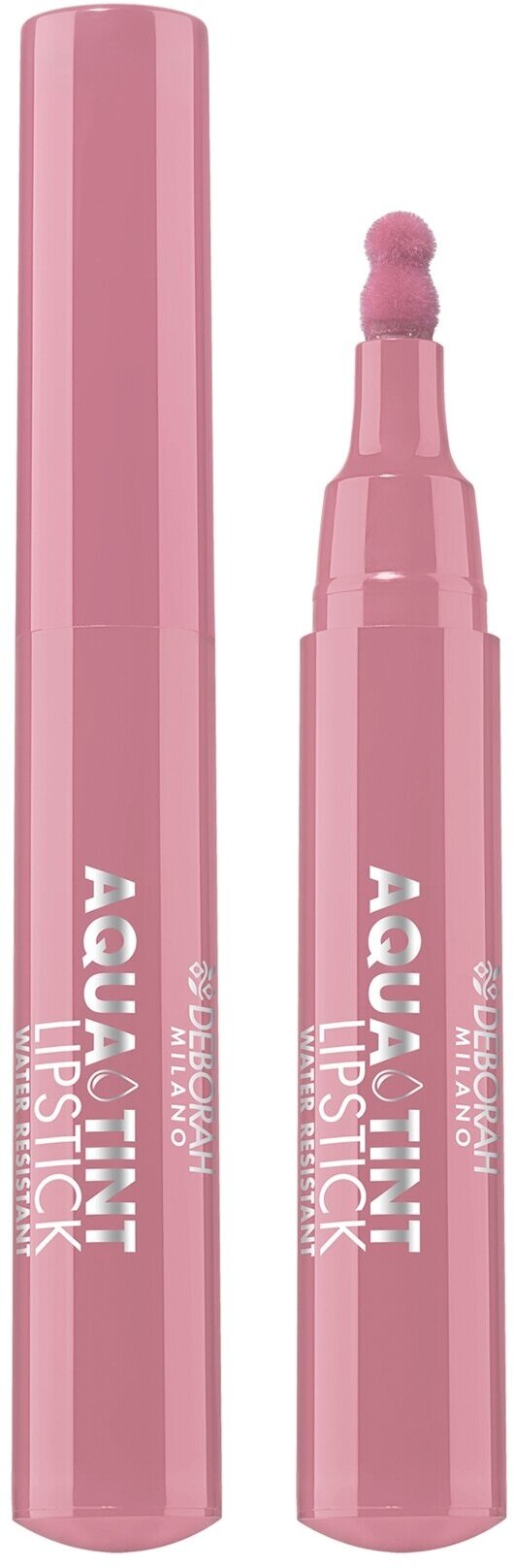 DEBORAH MILANO Тинт для губ Aqua Tint Lipstick, 2,5 г, 02 Роза