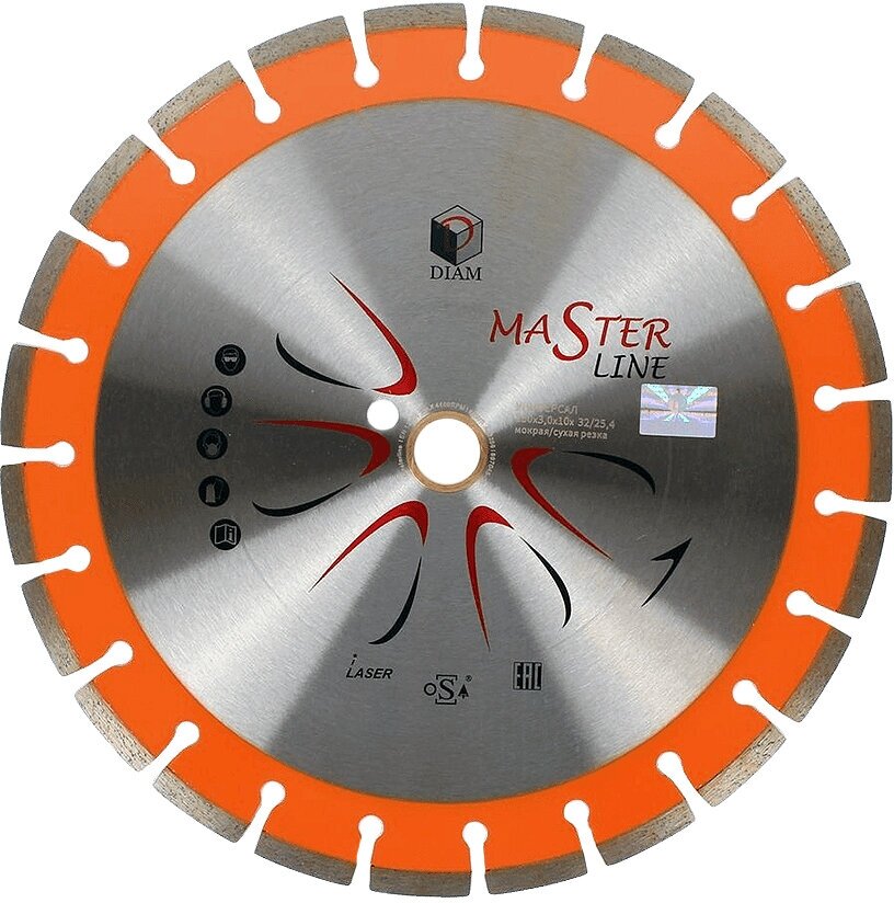 Диск алмазный DIAM Универсал Master Line 350х3.0х10х32