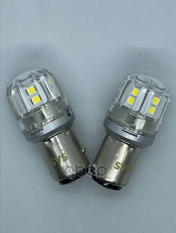 Светодиодные автолампы SVS P21/5W 1157-12-40V/3.3W/6000K/350Lm/Chip 3030/15SMD 2шт 0240433018 SVS арт. 0240433018