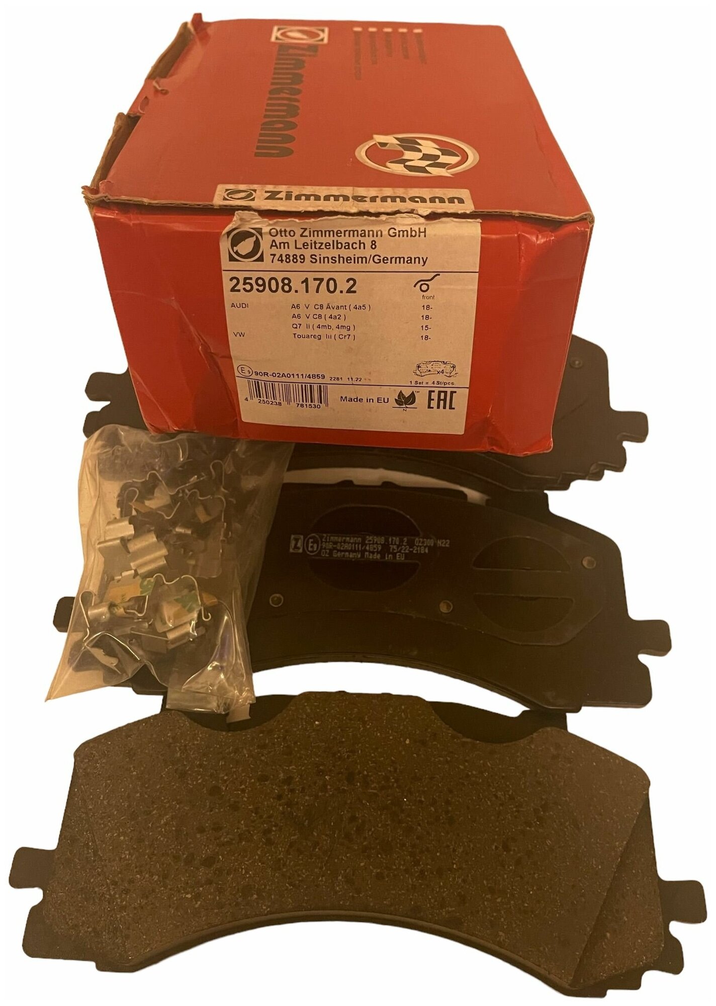 Колодки тормозные Zimmermann 259081702