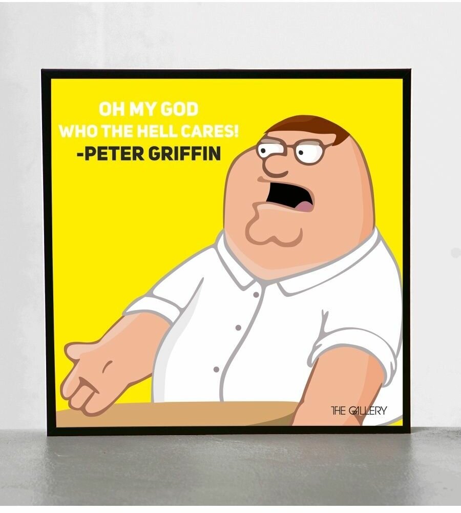 Картина постер на стену Поп-арт Питер Гриффин в подарок