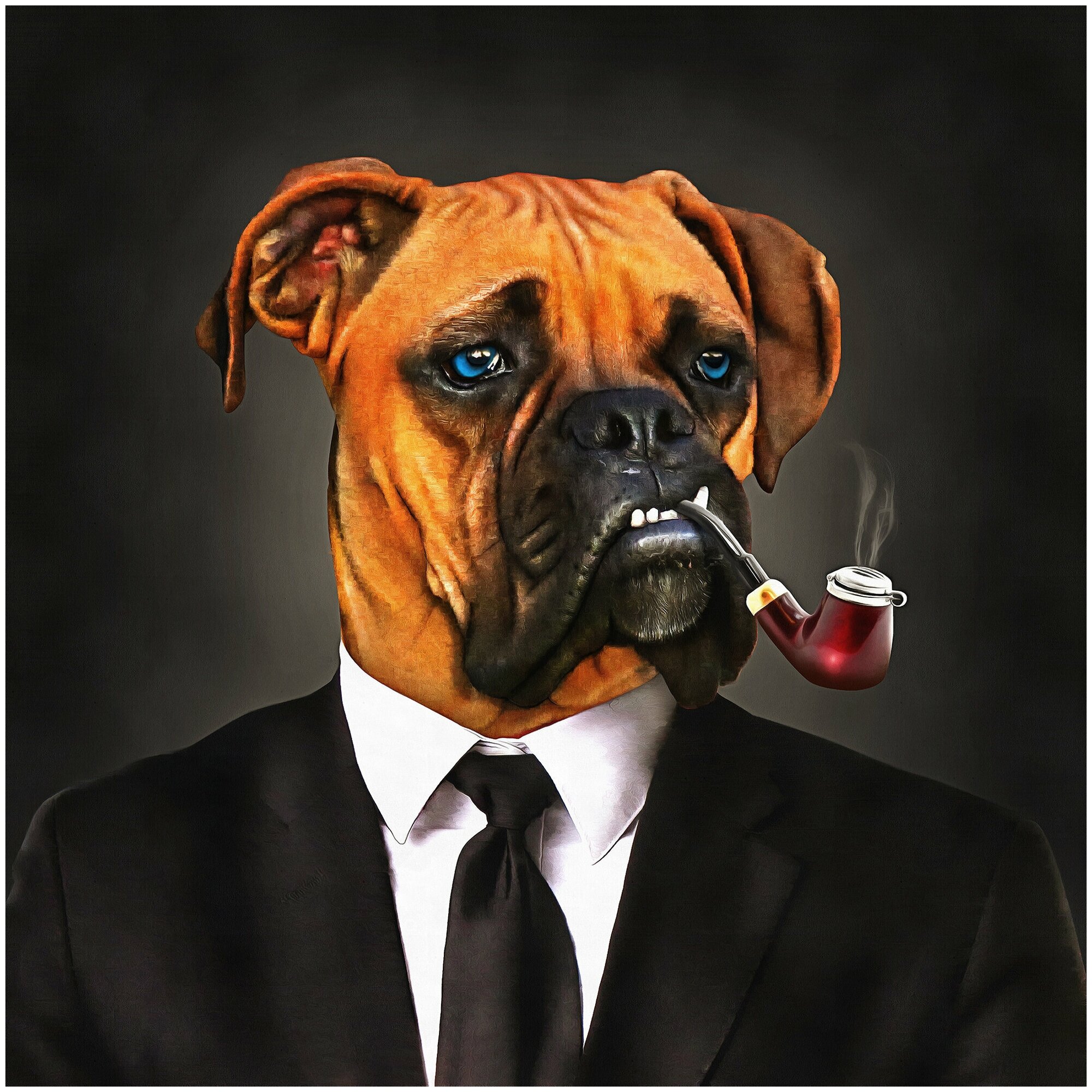 Интерьерная картина Босс Бульдог 60х60