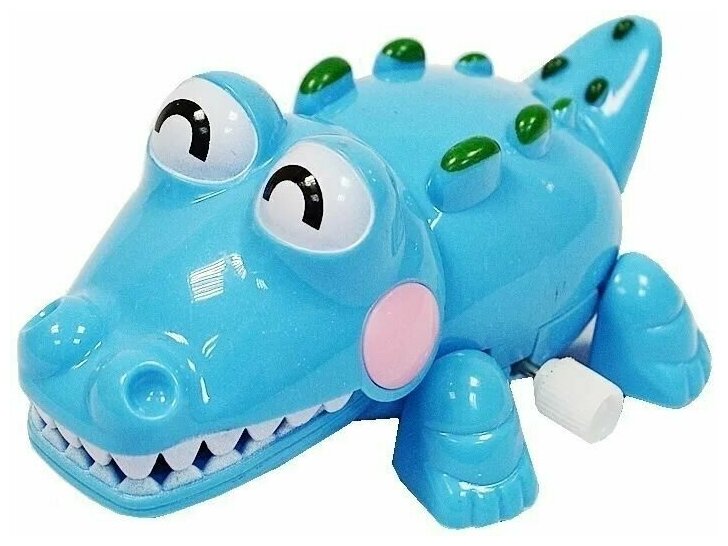 Заводная игрушка Крокодильчик для малышей / Развивающая игрушка, 1 шт / Цвет-сюрприз