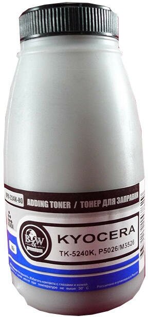 Тонер B&W Premium для Kyocera TK-5240K, P5026/M5526 Black, 80 гр 4K, фас. Россия {KPR-224K-80}