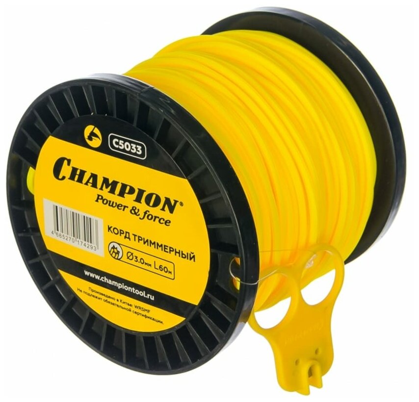 Корд триммерный CHAMPION Star 3.0мм* 60м (звезда) C5033