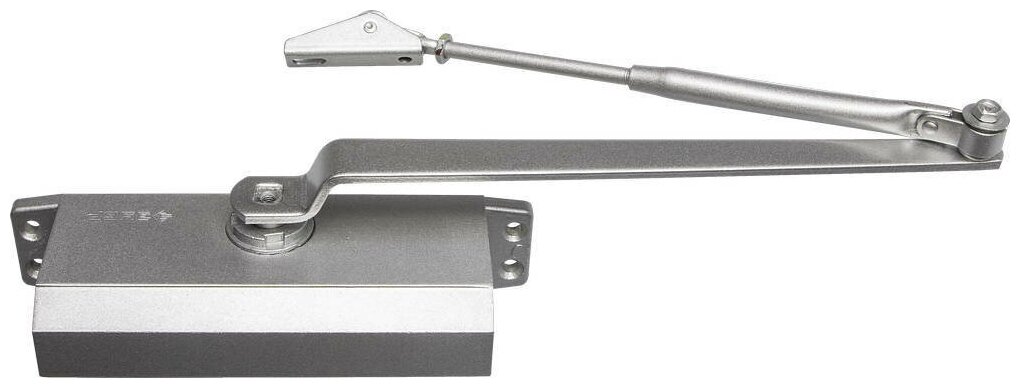 Дверной доводчик ЗУБР до 80 кг, цвет серебро 37910-80