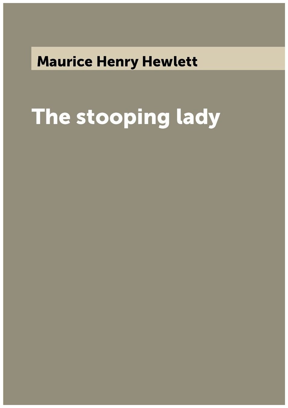 The stooping lady