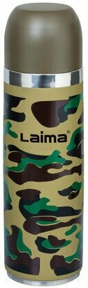 Термос лайма с узким горлом, 0.5 л, нержавеющая сталь, хаки