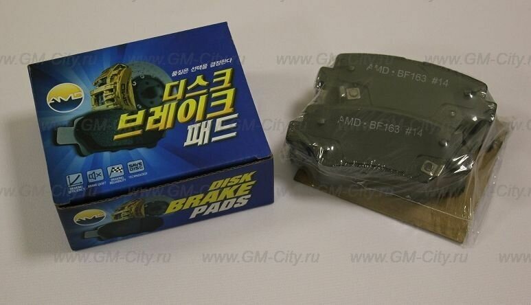 Колодка дискового тормоза для KIA Optima 2012-, Opirus 2006- / арт. AMDBF163 / бренд AMD / OEM 583023FA01