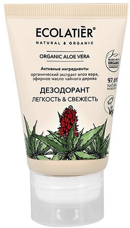 Део-крем жен. ECOLATIER ORGANIC ALOE VERA Легкость & свежесть 40 мл