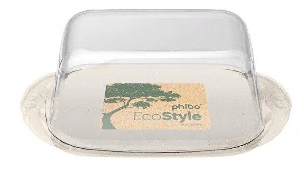 Масленка Phibo пластик бежевый флэк