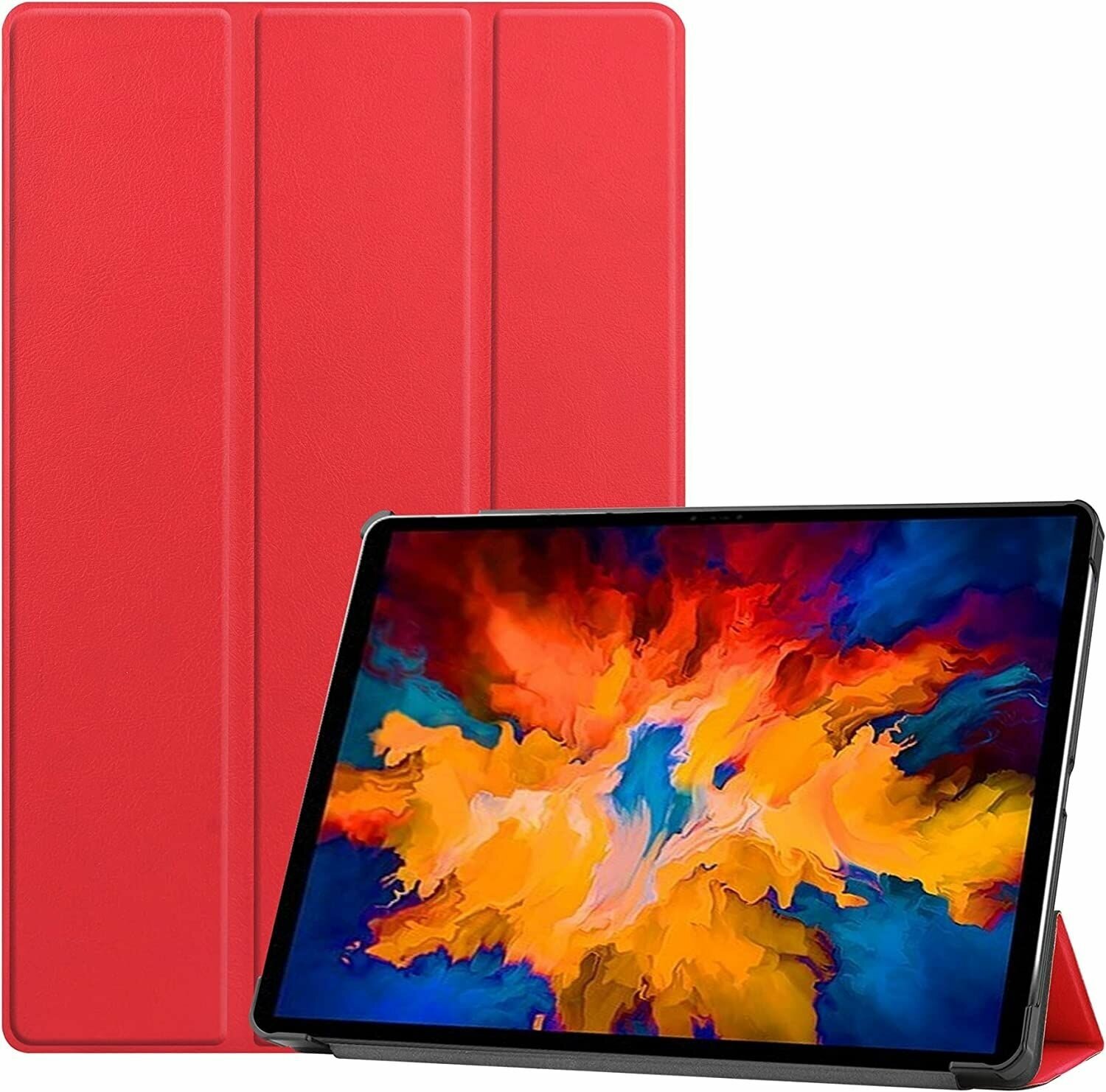 Чехол на Lenovo Tab P11 Pro TB-J706L 11.5, умный с магнитом, красный