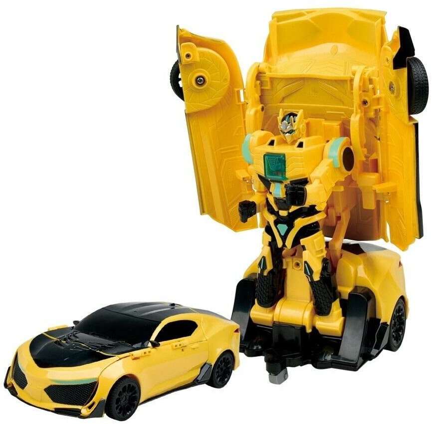 Радиоуправляемый робот-трансформер машинка и робот одновременно Jia Qi - TT688, жёлтый