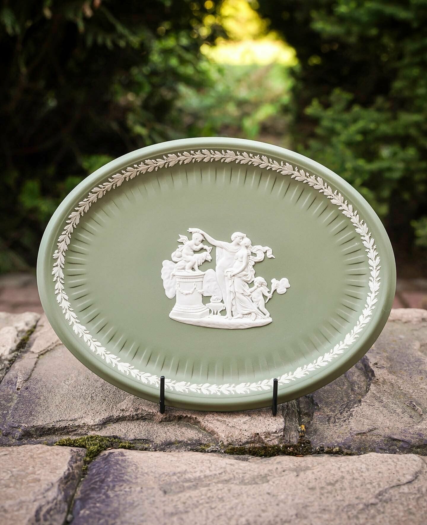 Панно Wedgwood "Аврора и Кефал", фарфор, ручная работа, винтаж, 26х19 см, 1 шт.