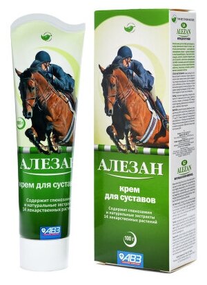 Крем Авз (агроветзащита) для суставов АВЗ Алезан, у собак и лошадей, 100 г