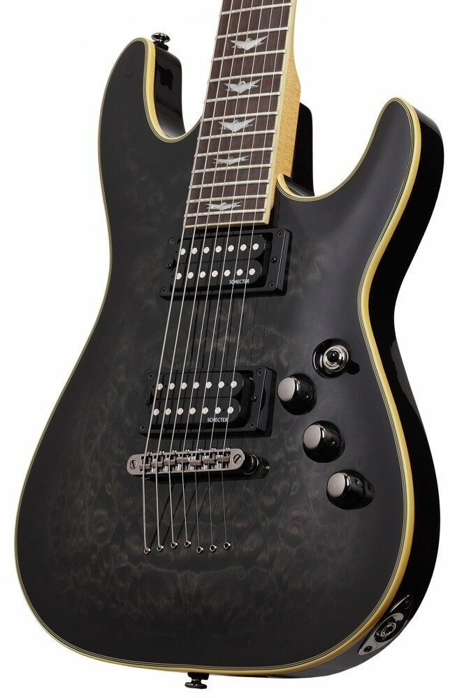 Электрогитара Schecter Omen Extreme-7 STBLK — фото 1