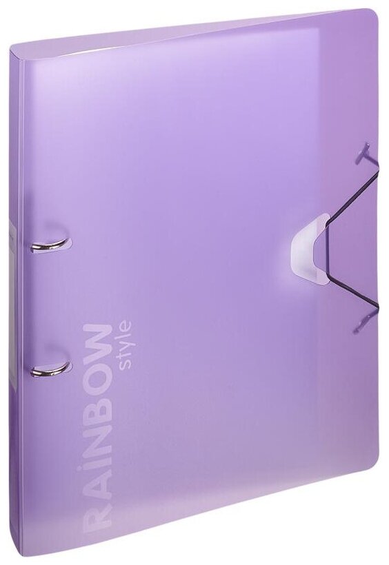 Папка на 2-х кольцах Attache Rainbow Style фиолетовый