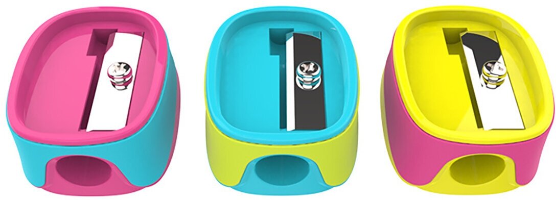 Deli Точилка для карандашей U-touch ER00903 ассорти компактная двухотверстная точилка