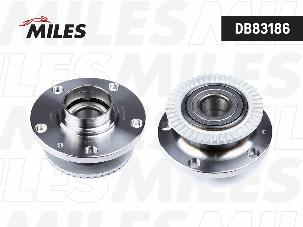 MILES Ступица колеса задняя с подшипником AUDI A4 II-III 01-09 (SKF VKBA3606) DB83186