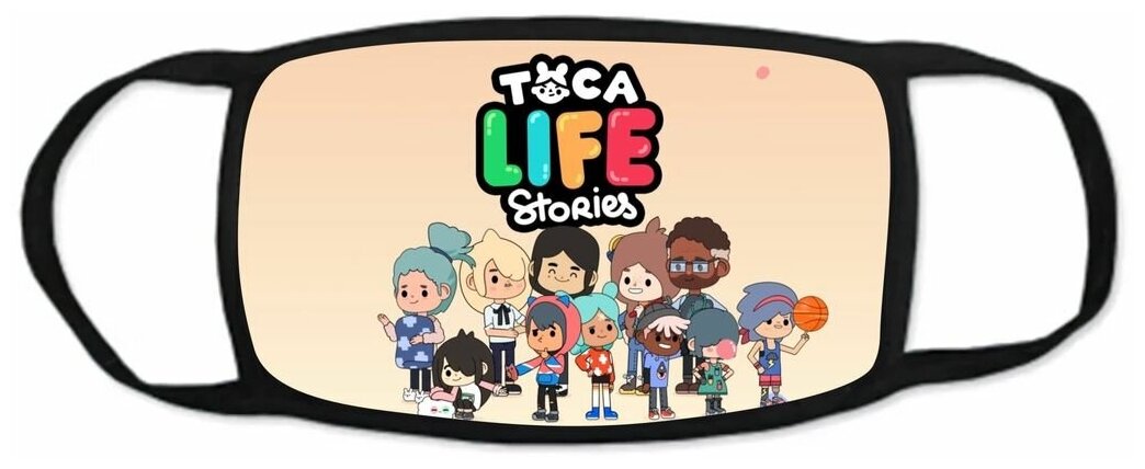 Маска на лицо Тока Бока, Toca Boka №3, Детская - 18 на 10 см