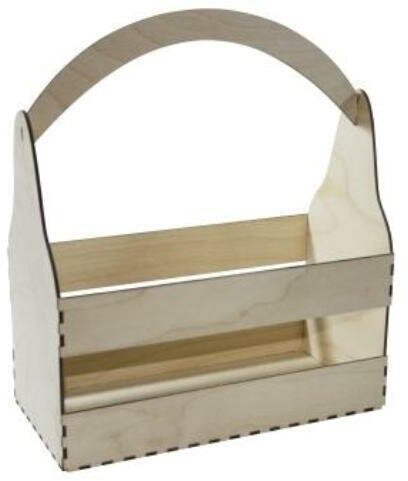 Деревянные заготовки / Добрый мастер сборная деревянная-конструктор заготовка для декупажа "Кашпо" 27,5*13,5*33см (1шт)