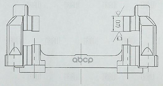 Скоба суппорта Ford Focus II (05-) зад. (CF 105063) Trialli арт. CF 105063