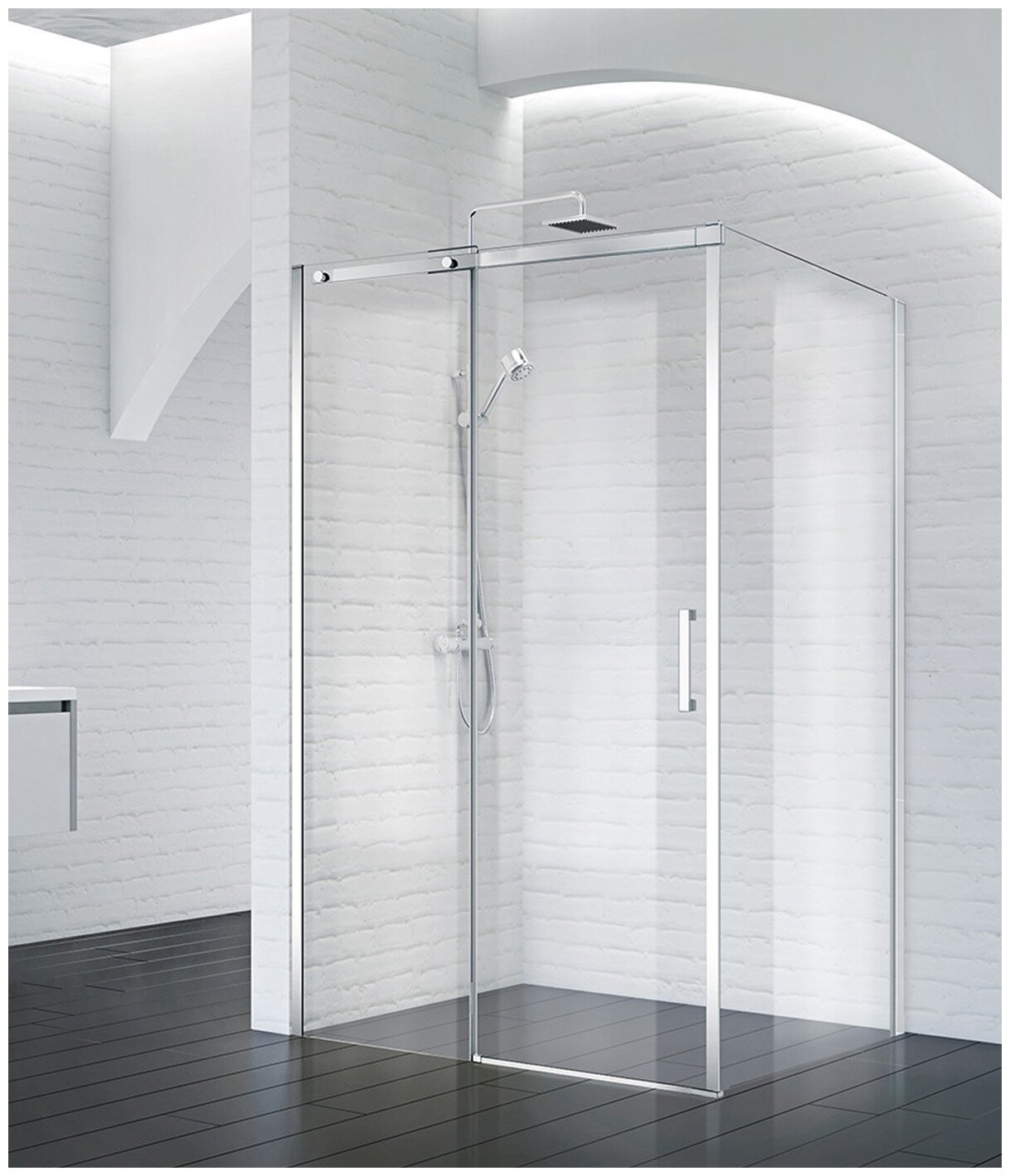 Душевой уголок BelBagno ACQUA-AH-1-150/90-C-Cr