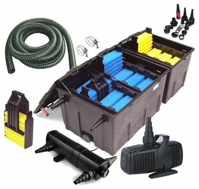 Комплект проточной фильтрации для пруда 110 м3 CBF 550C NEW SET 11