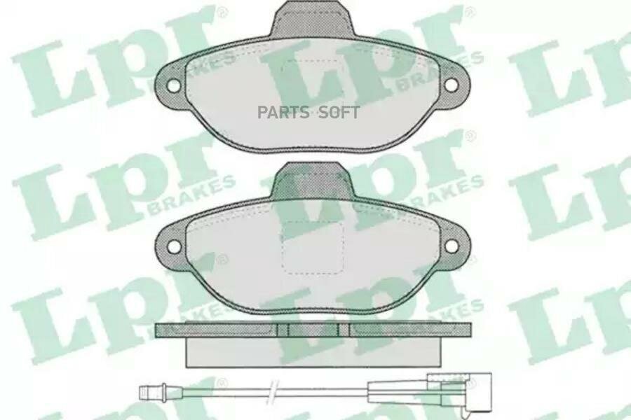 Колодки тормозные FIAT 500 07-/PANDA 03- передние