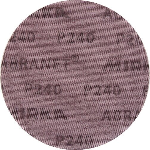 Диск шлифовальный Mirka Abranet d125 мм P240 на липучку сетчатая основа (5 шт.)