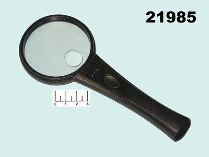 Лупа с подсветкой 2LED 3.5*/10* 17мм/65мм MG2B-6