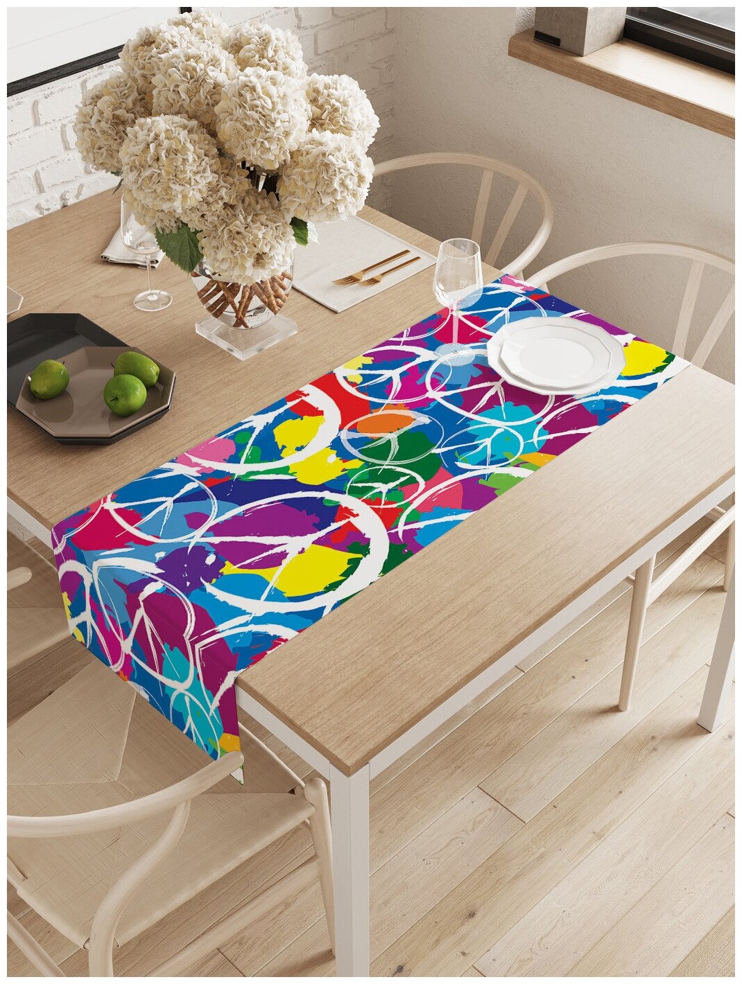 Мармит сервировочный JoyArty Радужный пацифист ptt_15608 мультиколор 40 см