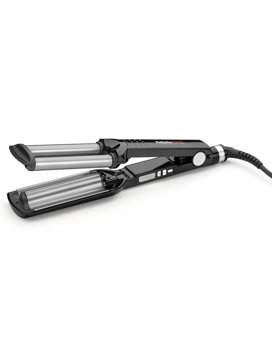 BaByliss Pro BAB2369TTE Плойка для завивки волос, 19-19-19 мм, 79 Вт, тройная волна, Titanium Tourmaline