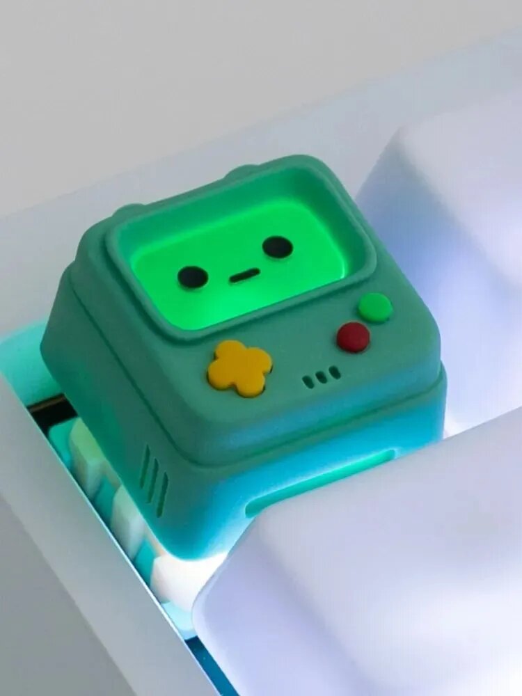 Кейкапы для механической клавиатуры Колпачки Artisan Keycap "Ретро Консоль": 1U клавиша ESC, смола, подсветка, ручная работа, для MX Switch
