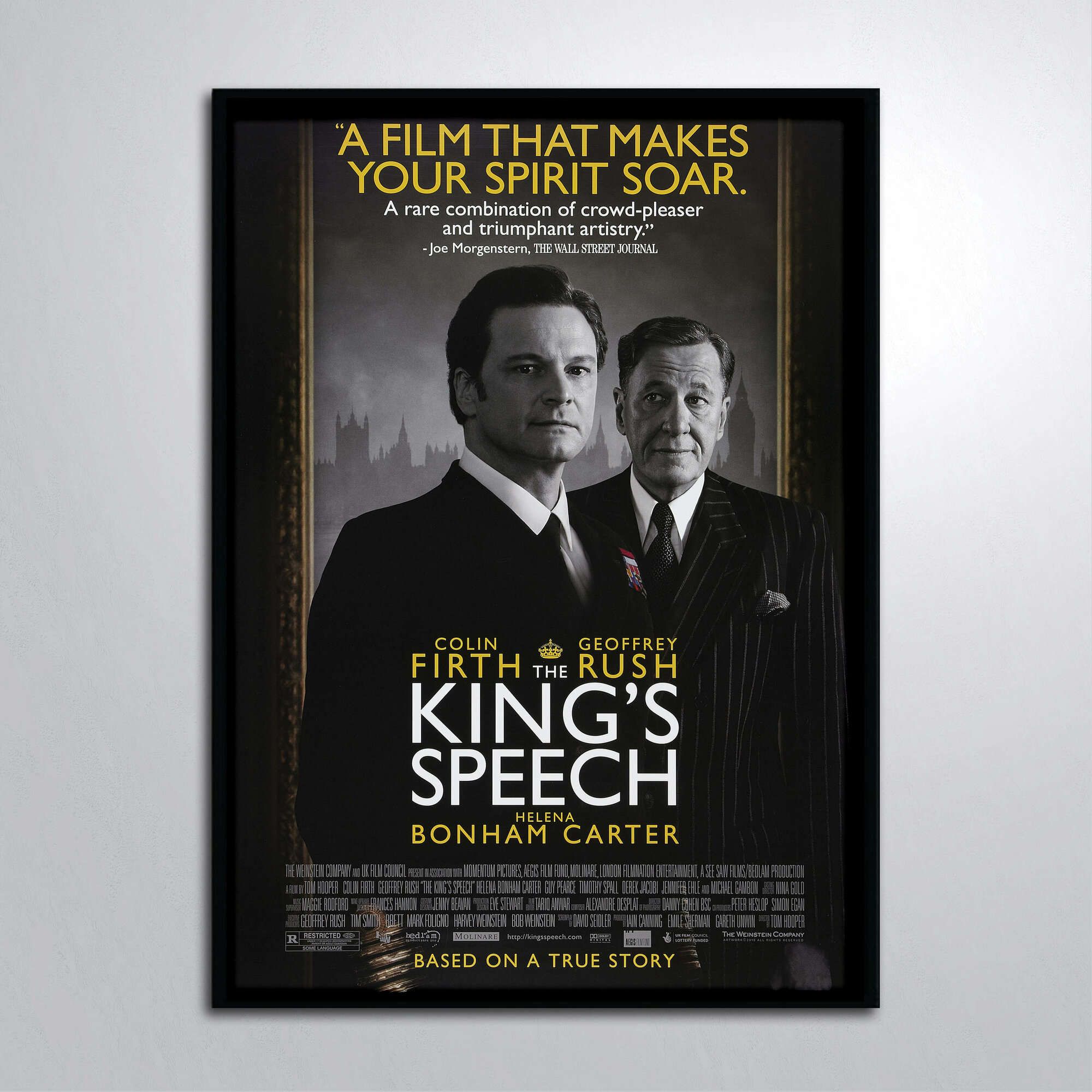 Постер в раме/Король говорит Колин Фёрт Джеффри Раш Оригинал The King's Speech