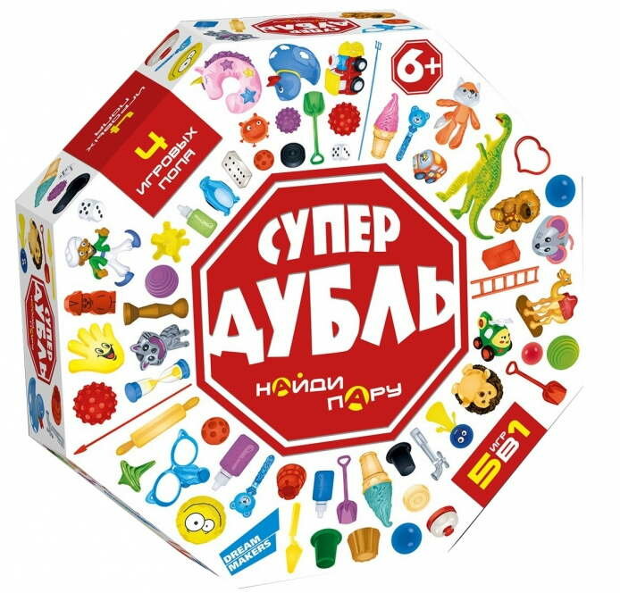 Игра детская настольная "Супер Дубль"