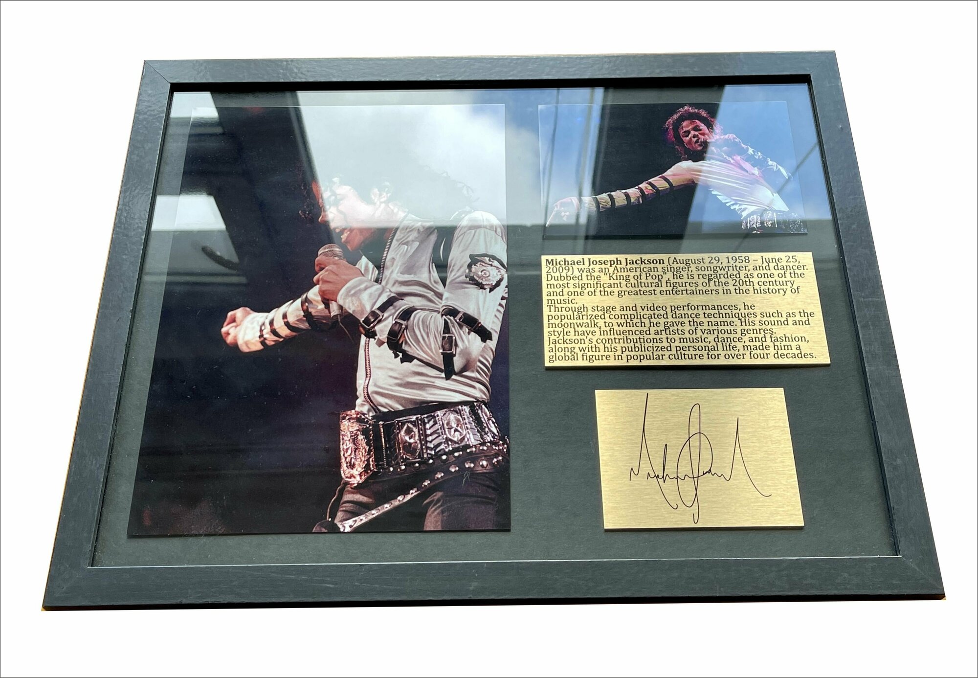 Майкл Джексон картина с автографом