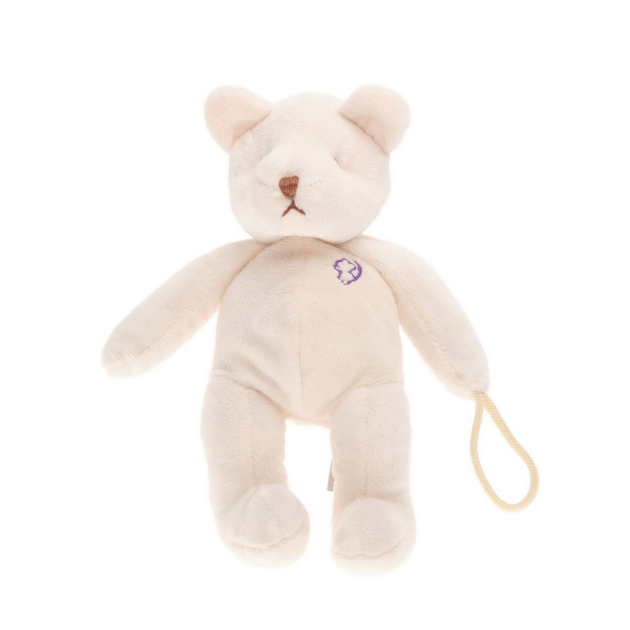 Комфортер DrЁma Мишка с держателем для пустышки молочный 801-М