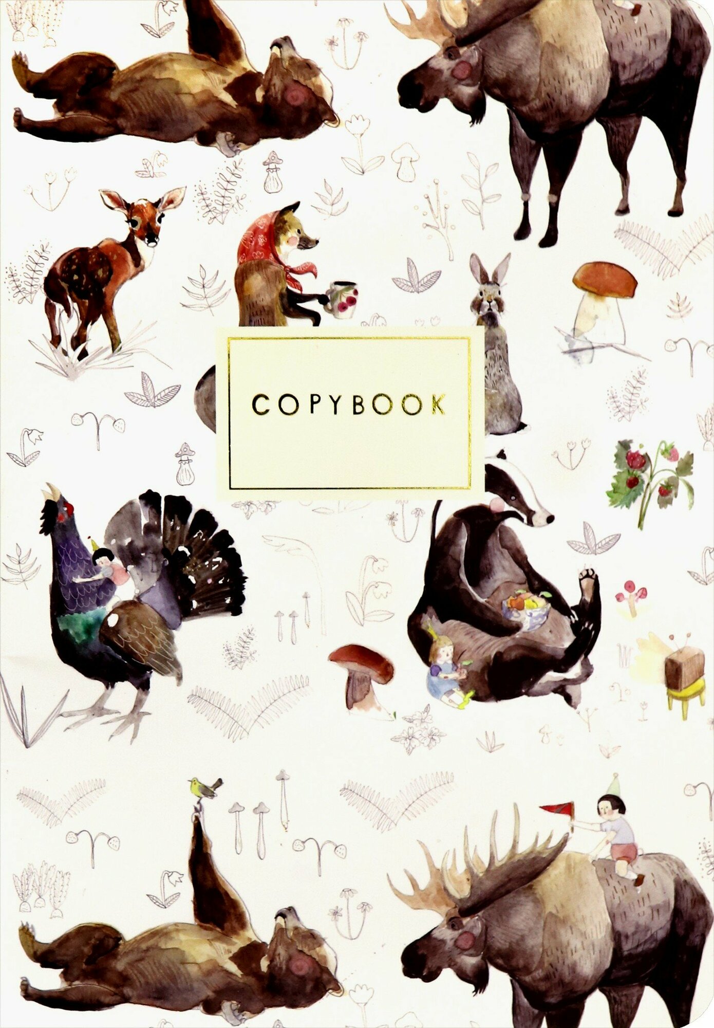 Тетрадь "Лесные зверушки" (40 листов, клетка) (7-40-119)