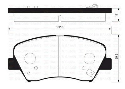 Колодки тормозные Hyundai i30/Elantra 11-/Ceed 12- передние для легковых автомобилей
