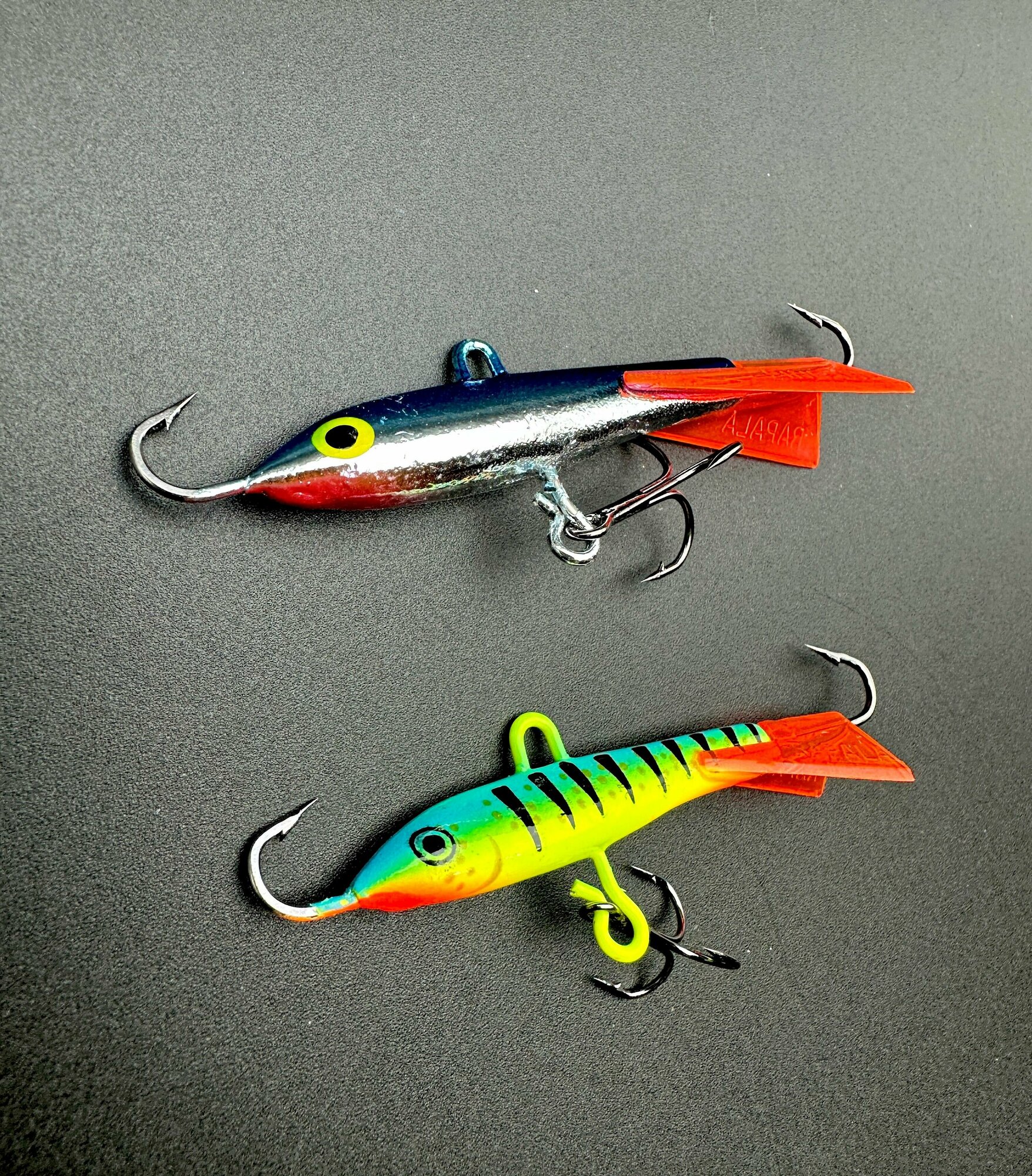 Набор из 2 балансиров 9 гр 65 мм, 14 гр 70 мм для зимней рыбалки на хищника: окунь, щуку, судак