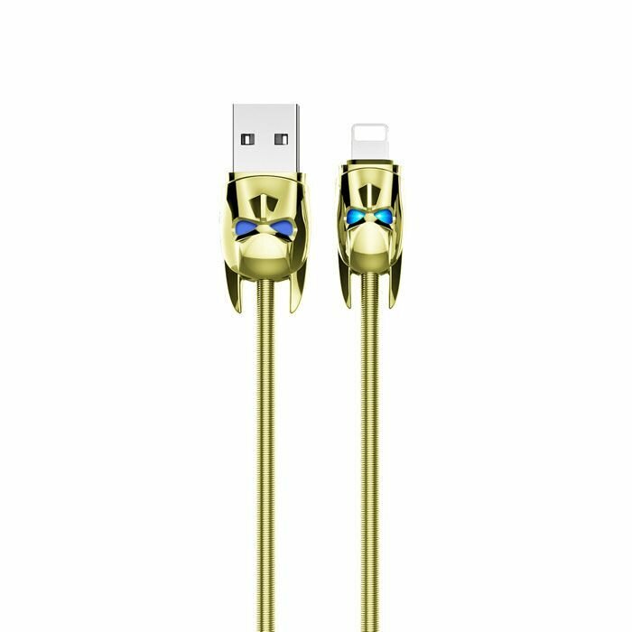 Кабель для iPhone iPad iPod, U30 Shadow Knight Lightning Charging Cable, золотой