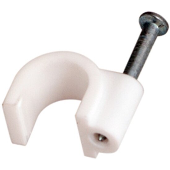 Крепеж кабеля круглый Rexant для кабеля до 8 мм белый (50 шт./упак.)