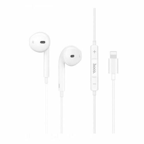 Наушники Hoco L7 Plus, Bluetooth/Lightning, вкладыши, белый