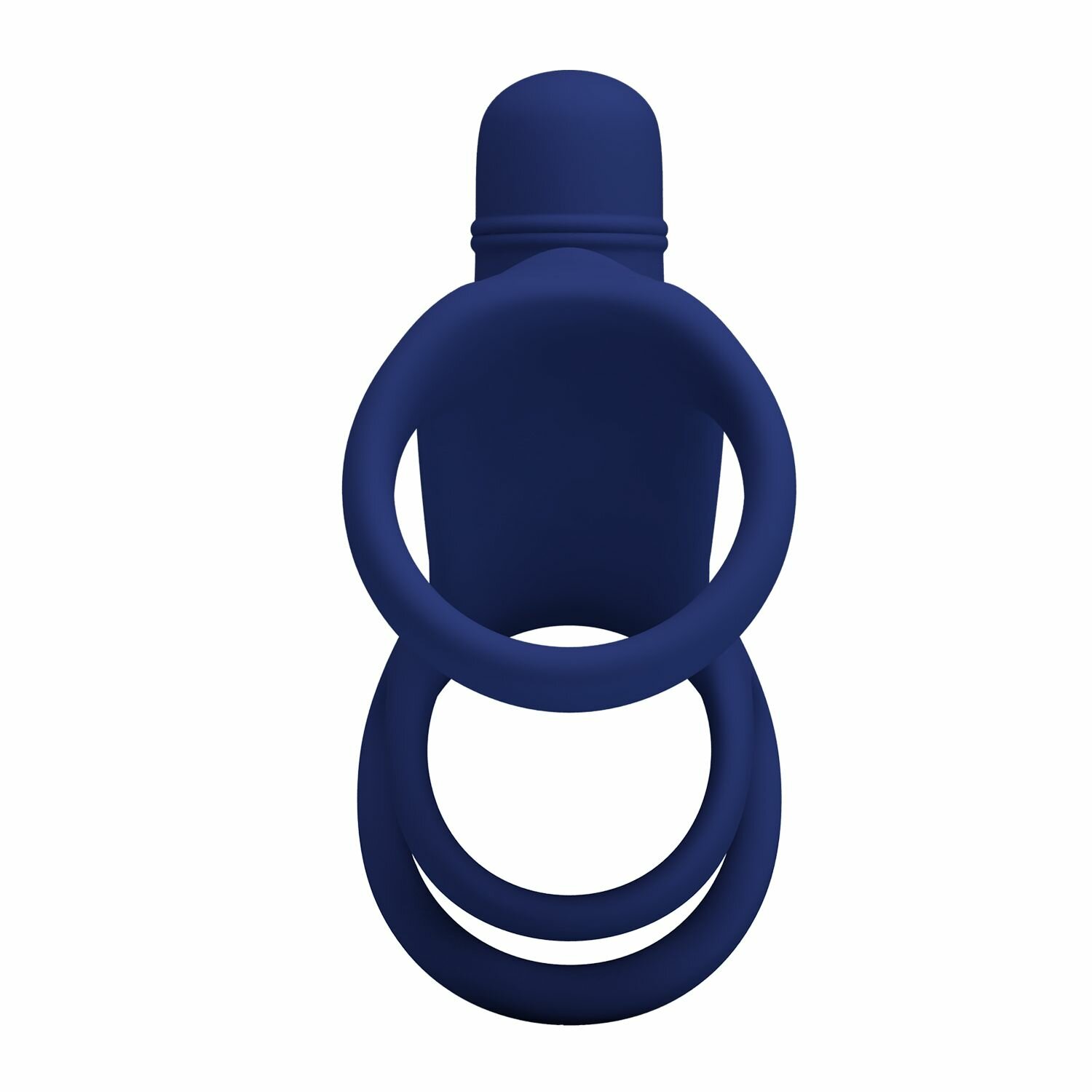 Синяя вибронасадка на пенис Vibrating Penis Sling, синий