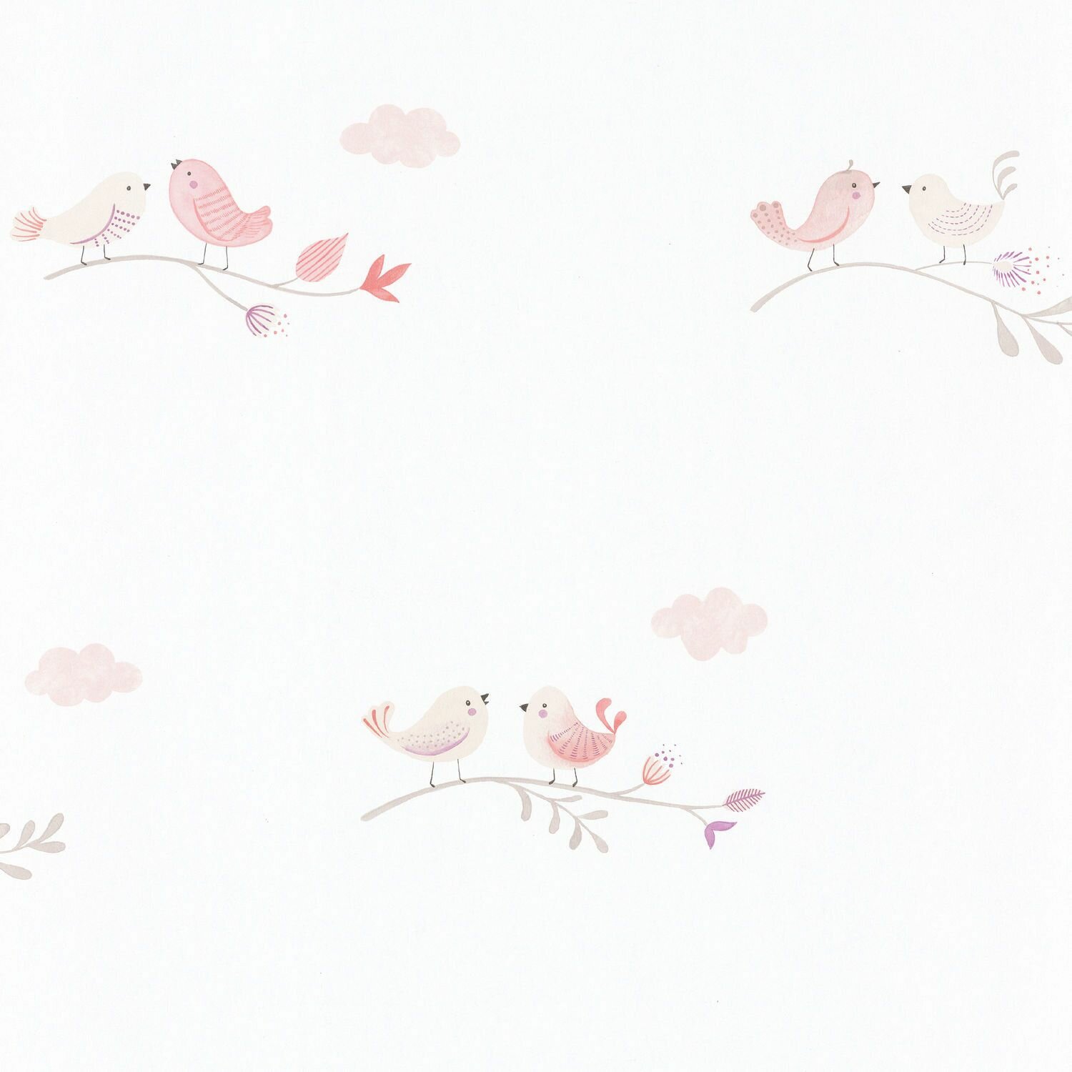 Французские ЭКО флизелиновые обои Casadeco Rose n Nino 85584298 53 см * 10,05 м