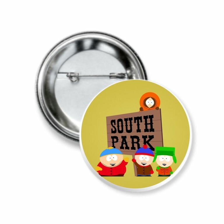 Значок закатной SOUTH PARK, южный парк №4,