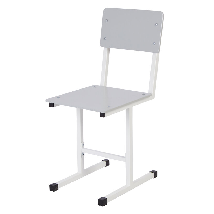 Стул Polini kids City S Ученик, 6 гр, белый-серый