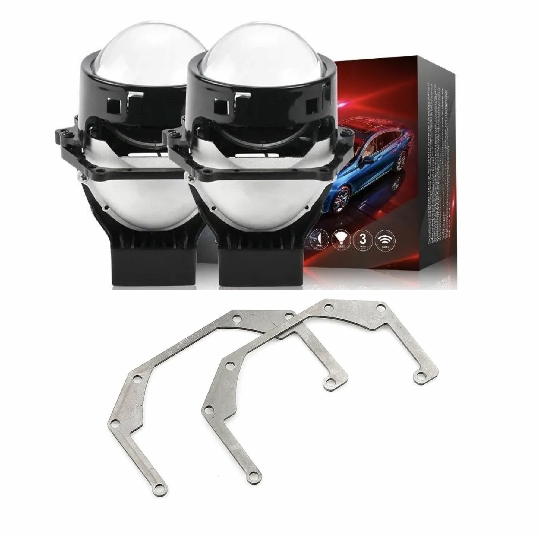 Комплект BI-led Citroen C-Crosser 2007-2013 (Biled 3.0 + рамки)